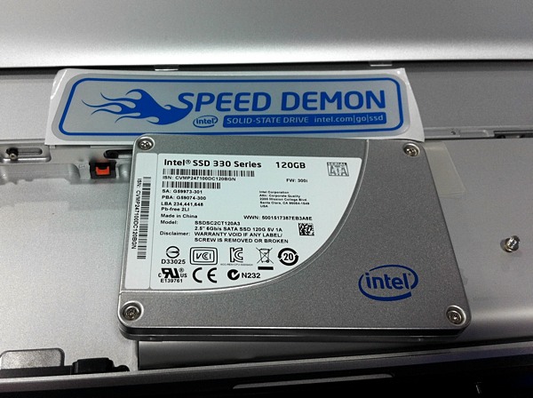 How-to: 120GB Intel SSD 330 series hardware installation for MacBook ...